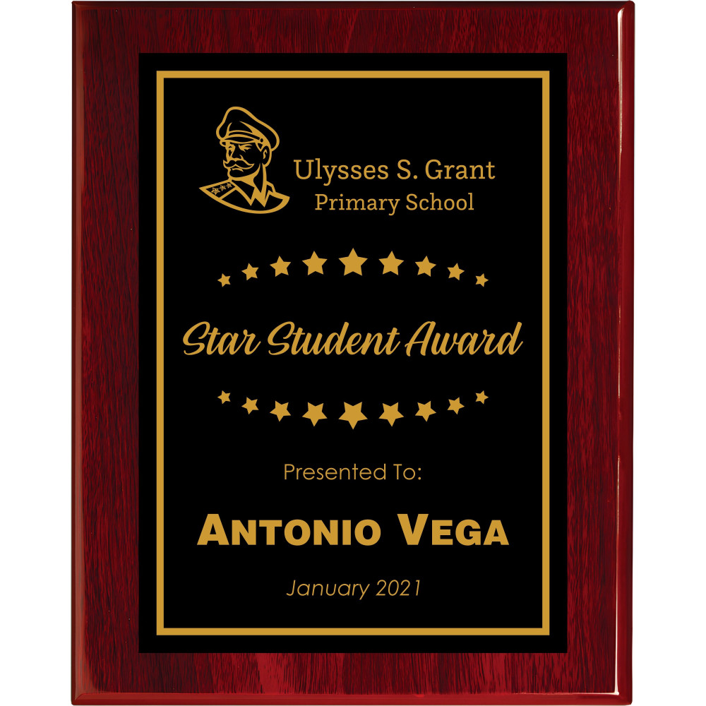 BRS - Rosewood Piano Finish Plaque