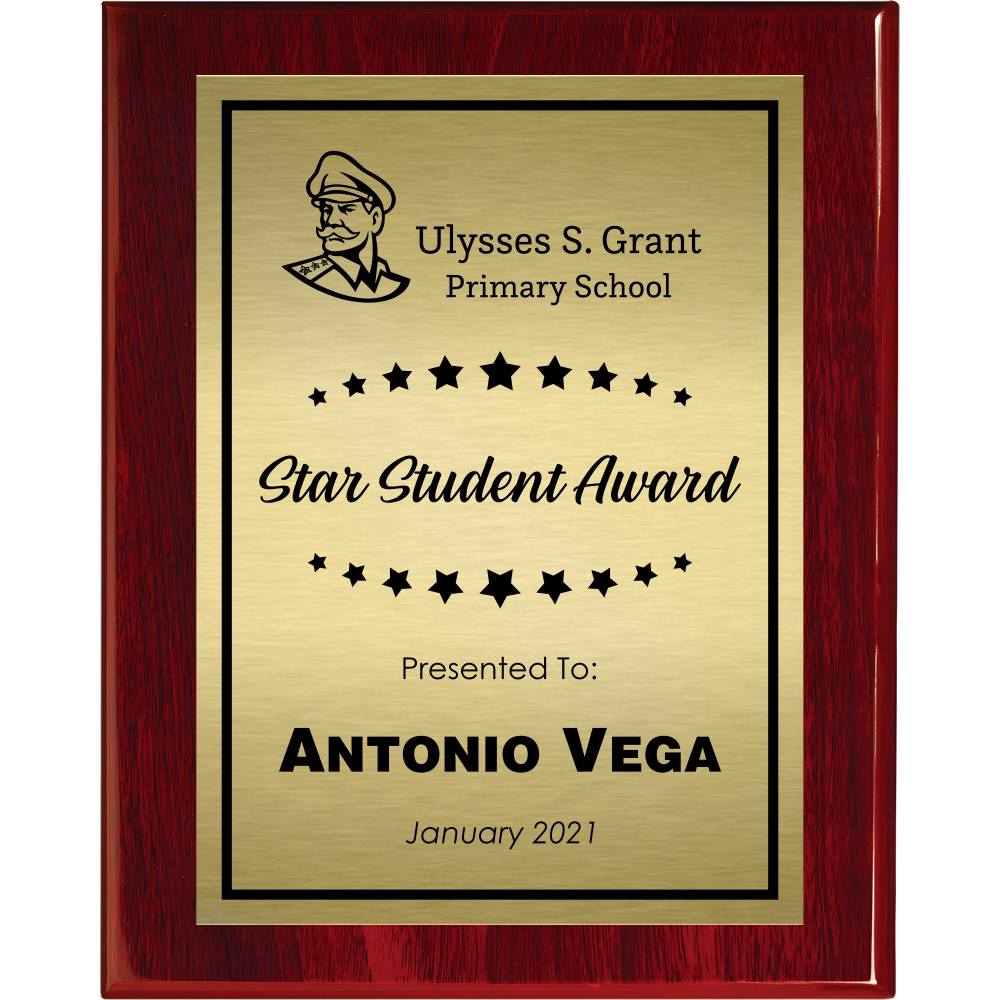 BRS - Rosewood Piano Finish Plaque