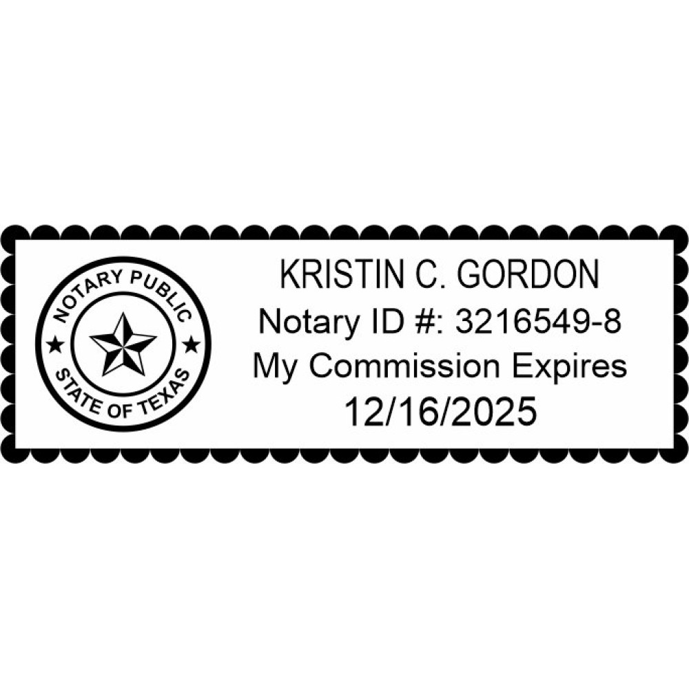 Notary Self-Inking Stamp S-854 7/8 x 2 3/8